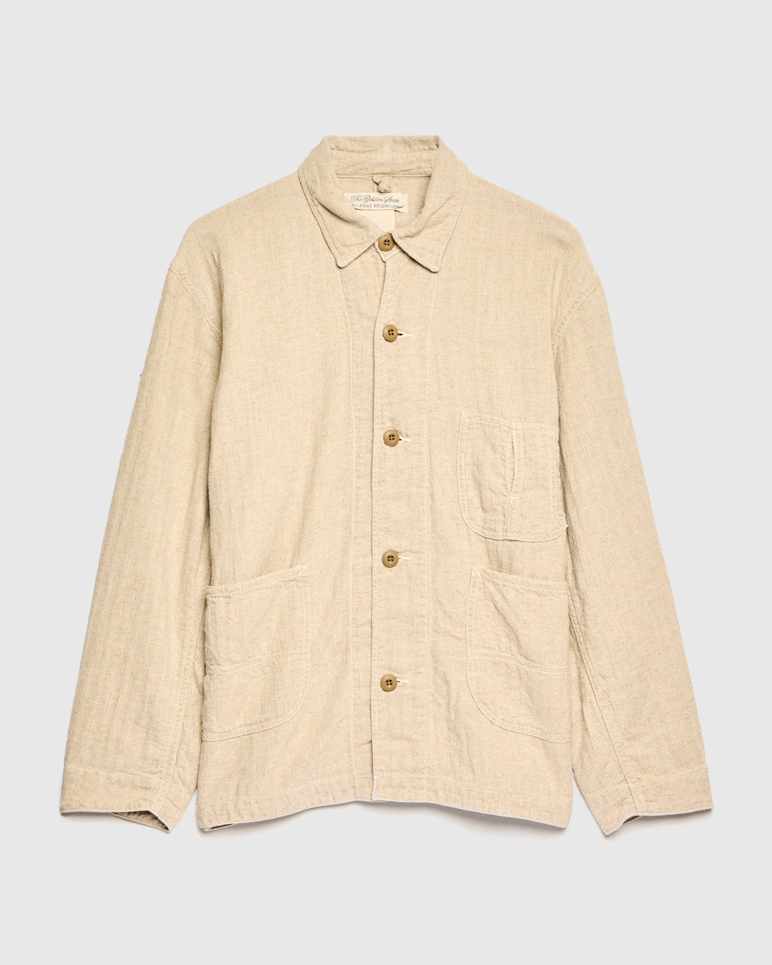 Cotton Linen Tusser Coverall in Beige – Blue Owl Workshop