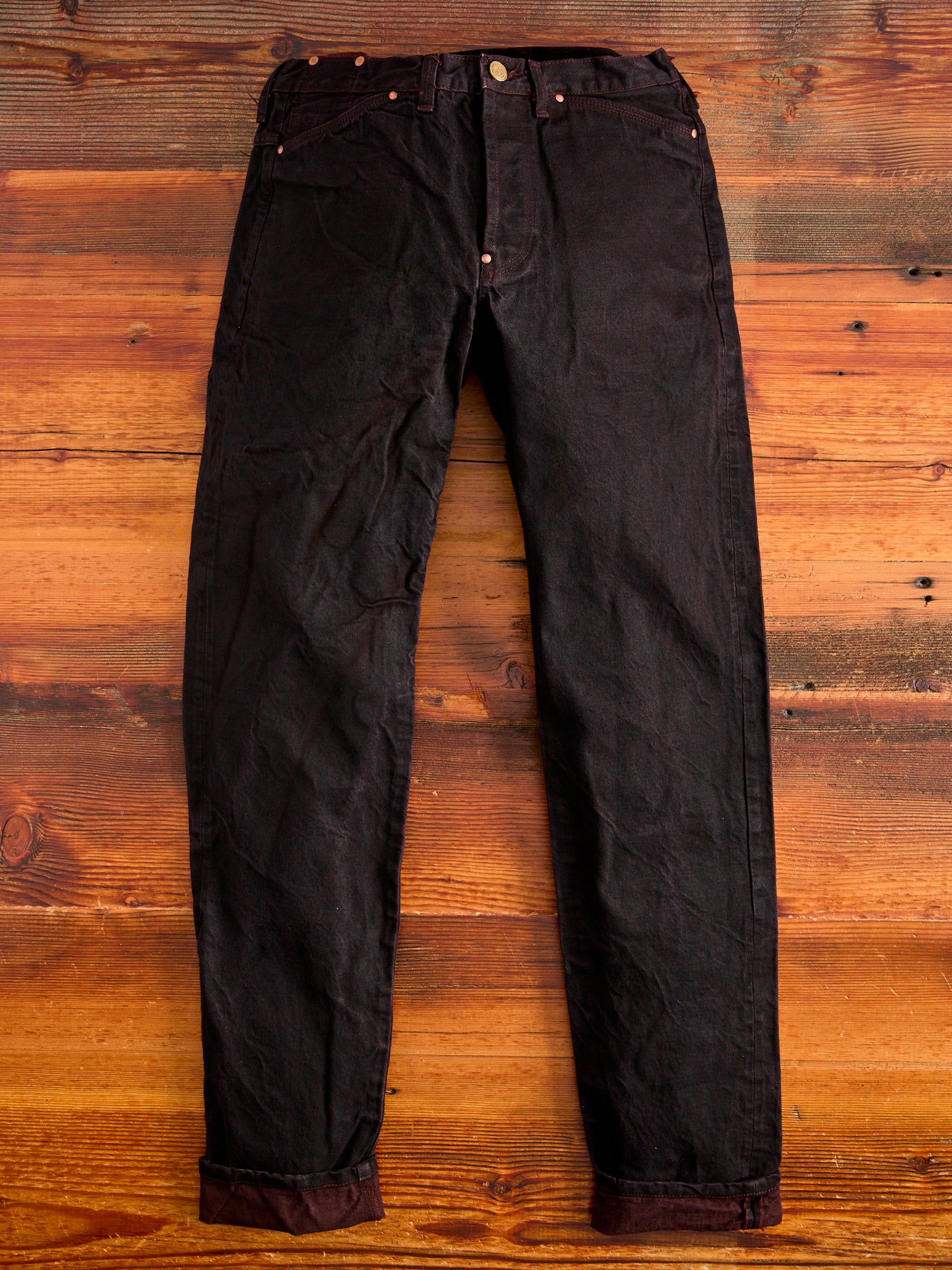 130 "Hadal Library Overdye" 16oz Selvedge Denim - High Rise Taper Fit ...