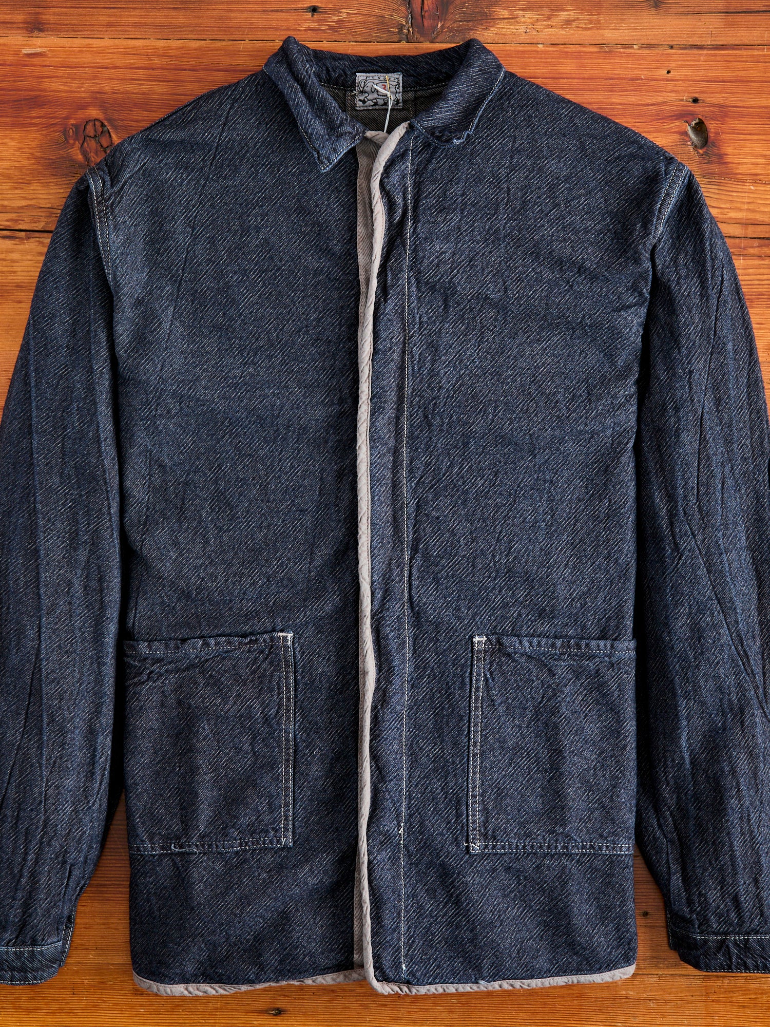 464 Webbing Fly Shirt in Saddened Wattle Denim – Blue Owl Workshop