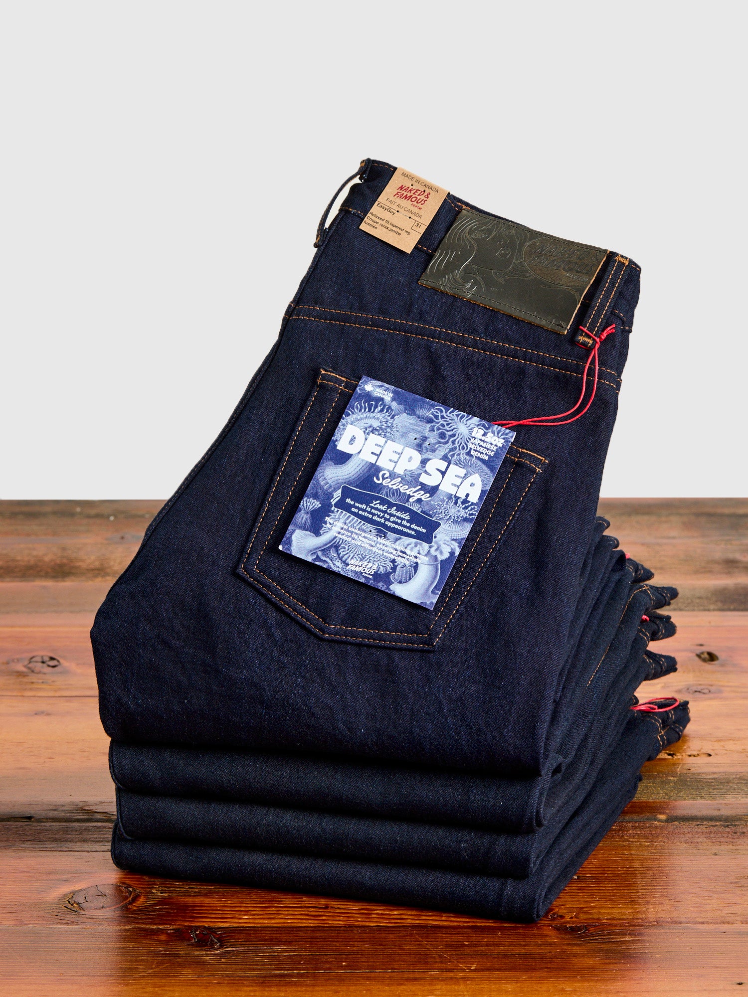 "Deep Sea Selvedge" 12.5oz Double Indigo Selvedge Denim - Easy Guy Fit ...