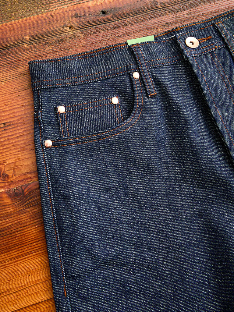 UB201 14.5oz Selvedge Denim - Tapered Fit – Blue Owl Workshop