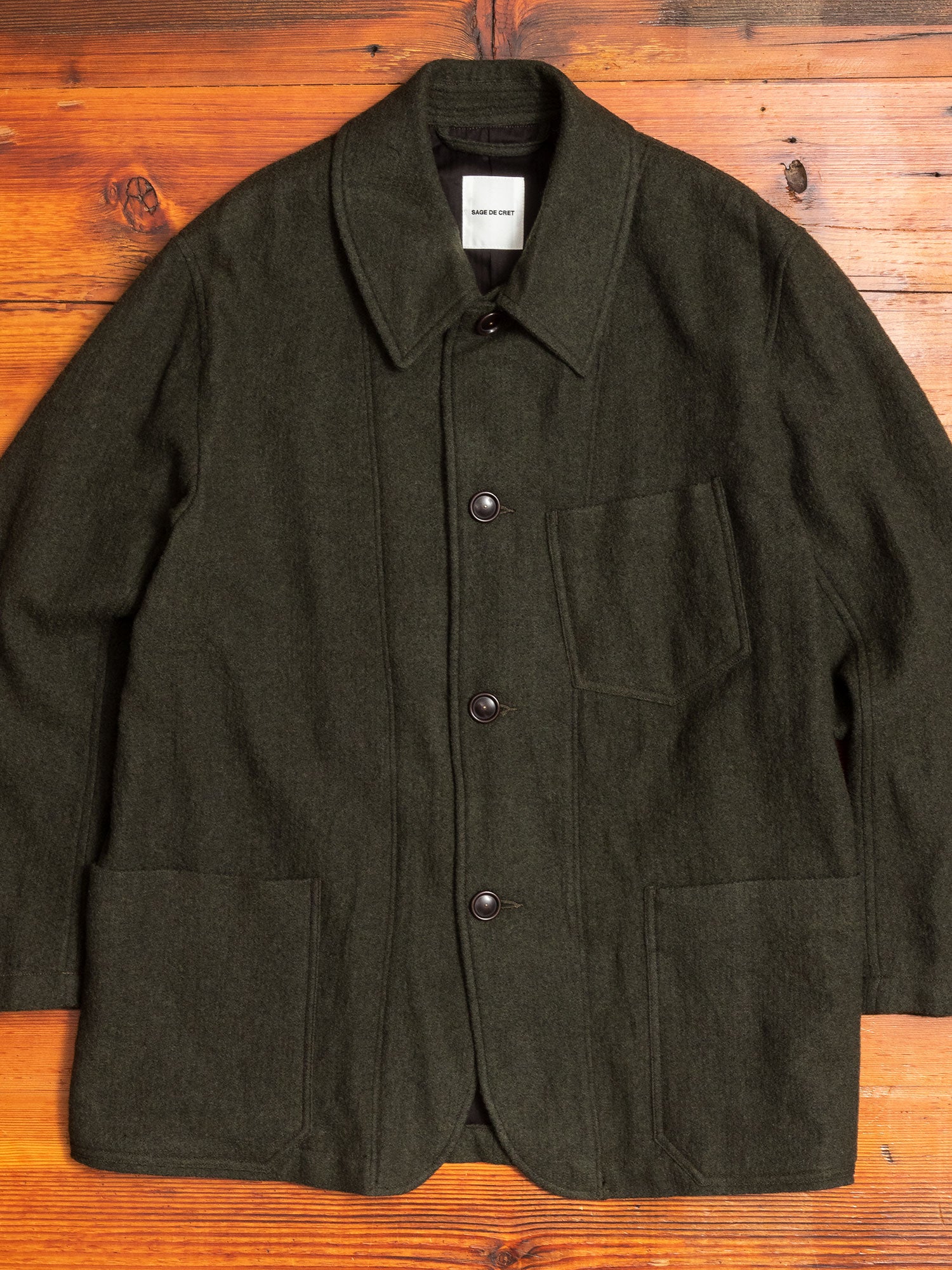 Wool Coverall Jacket in Olive – Blue Owl Workshop