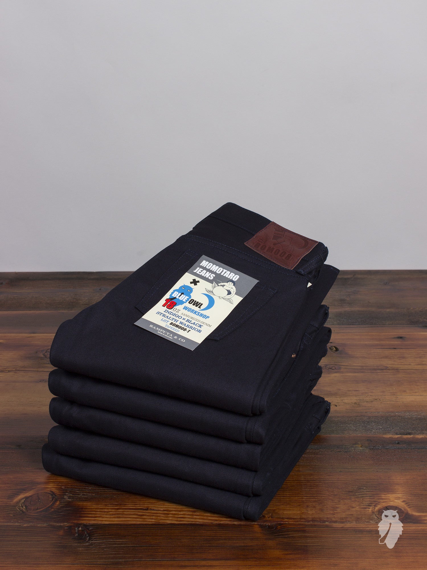 BOM008-T "Stealth Warrior" 18oz Raw Selvedge - Tapered Fit – Blue Owl ...