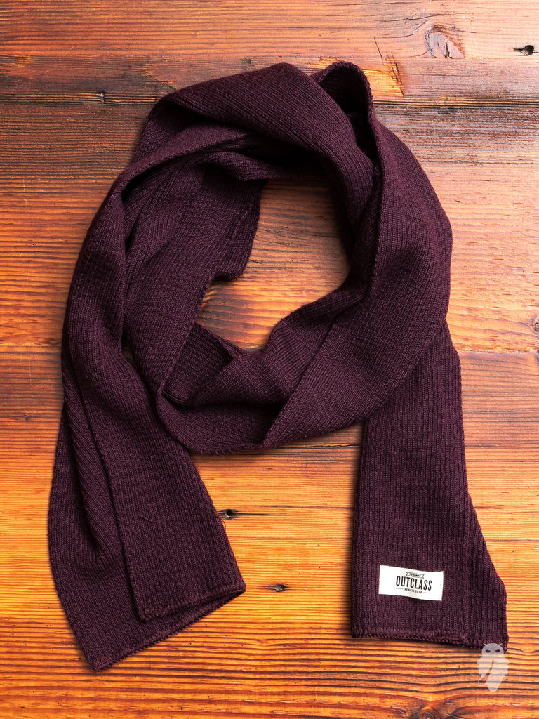 Wool Scarf in Maroon – Blue Owl Workshop