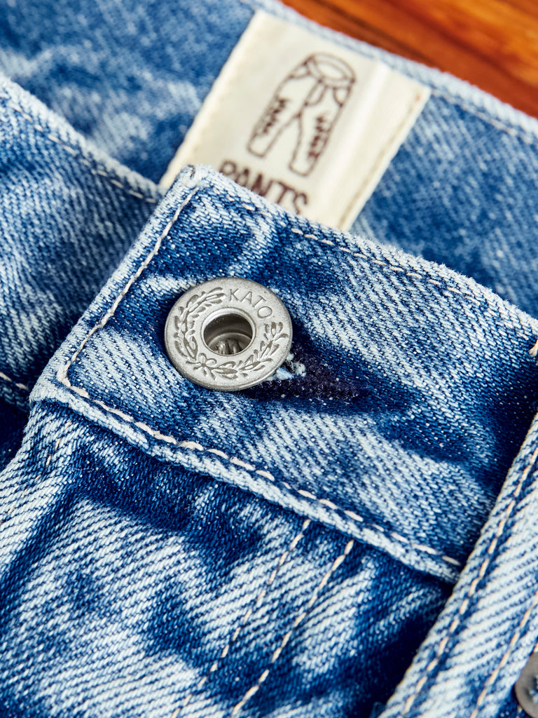 "Lou" 12.5oz Washed Natural Slub Selvedge Denim - Pen Slim – Blue Owl ...