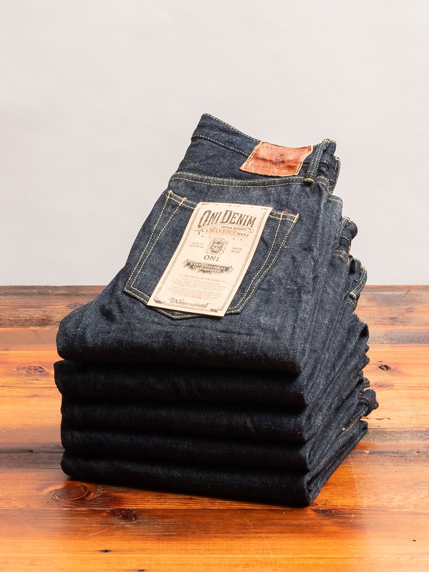 246-GC16 "Greencast" 16oz Selvedge Denim - Clean Straight Fit – Blue ...