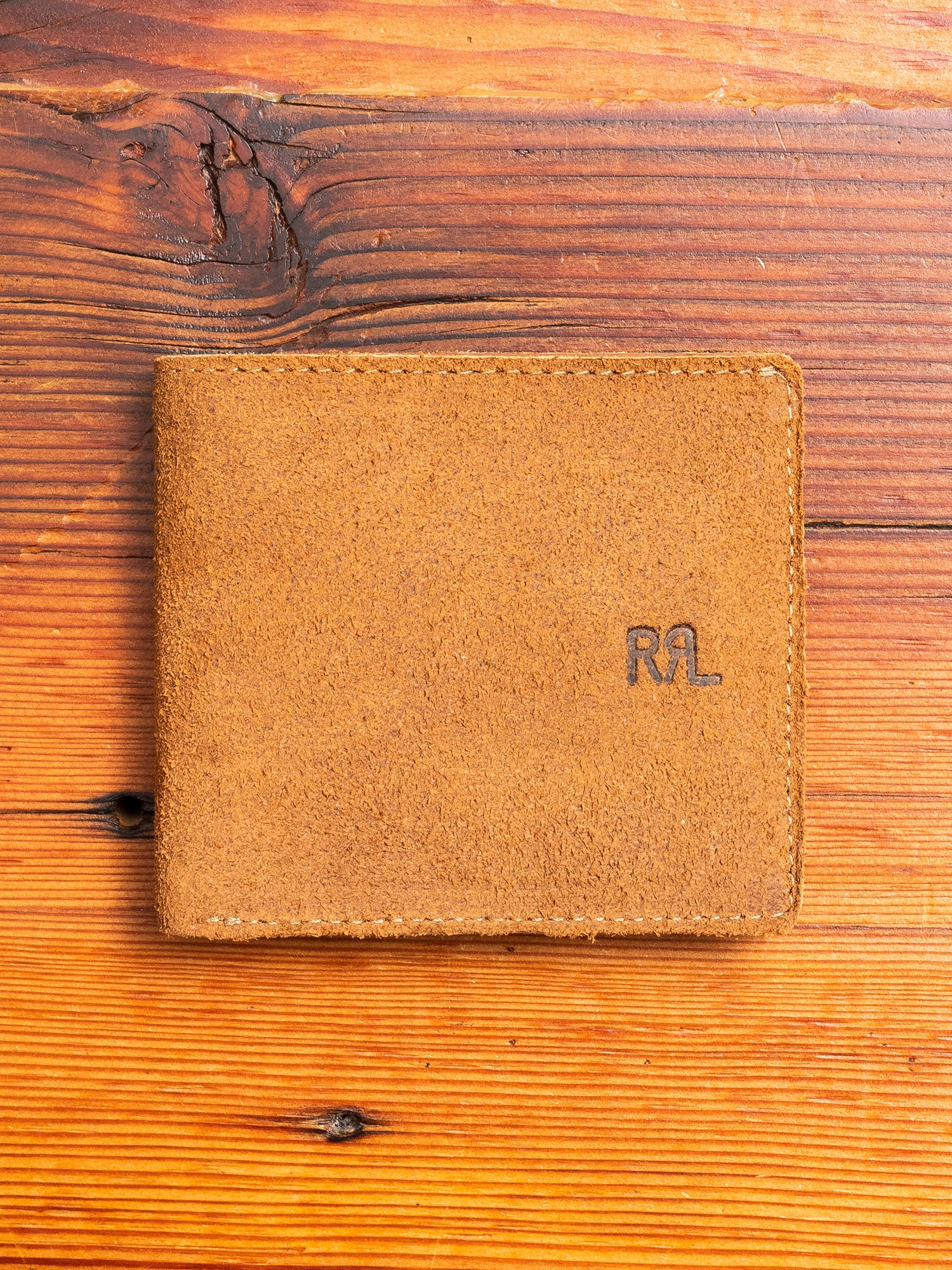 Suede Bifold Wallet in Light Java – Blue Owl Workshop