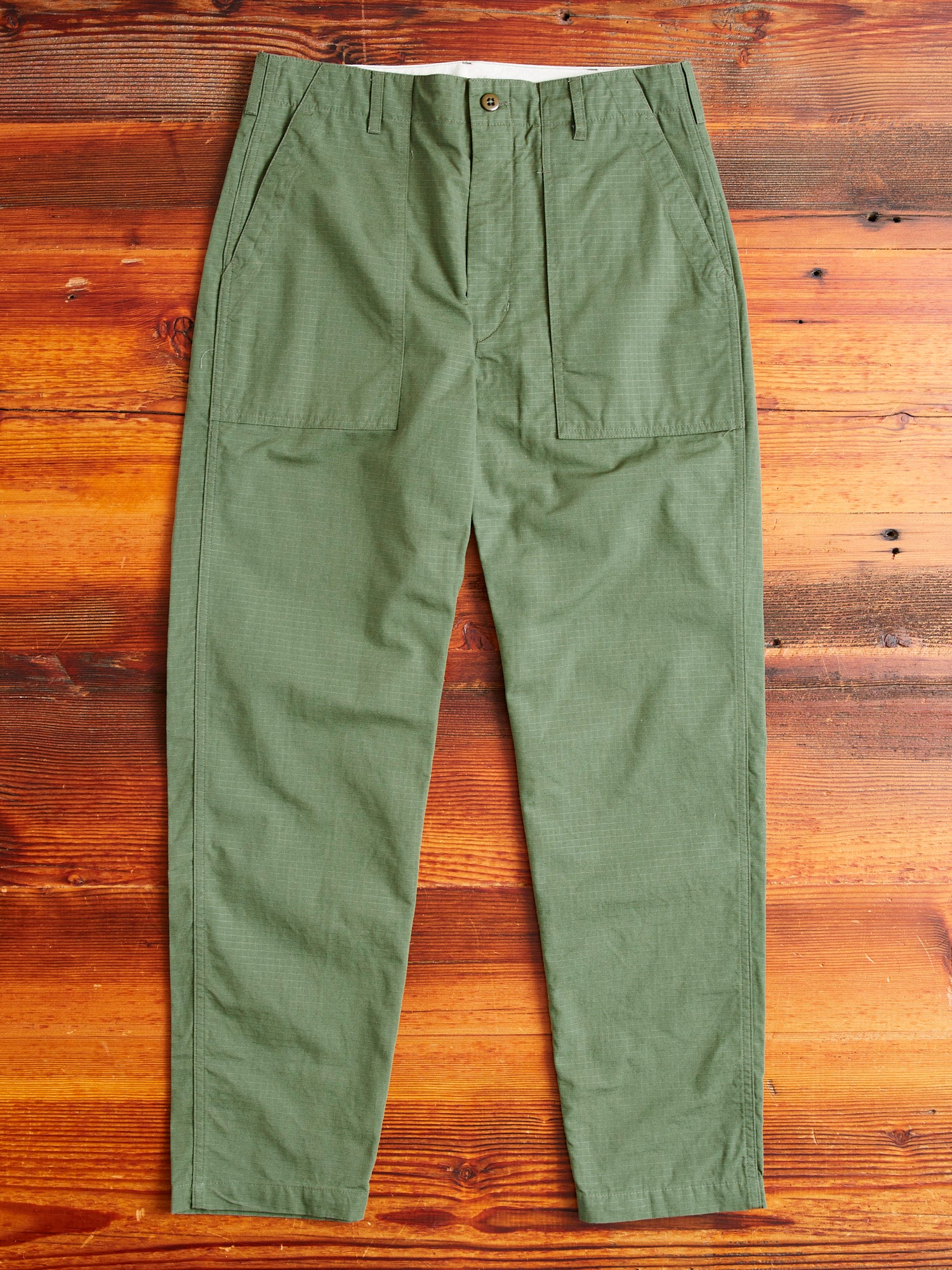 Fatigue Pants in Olive Cotton Ripstop – Blue Owl Workshop