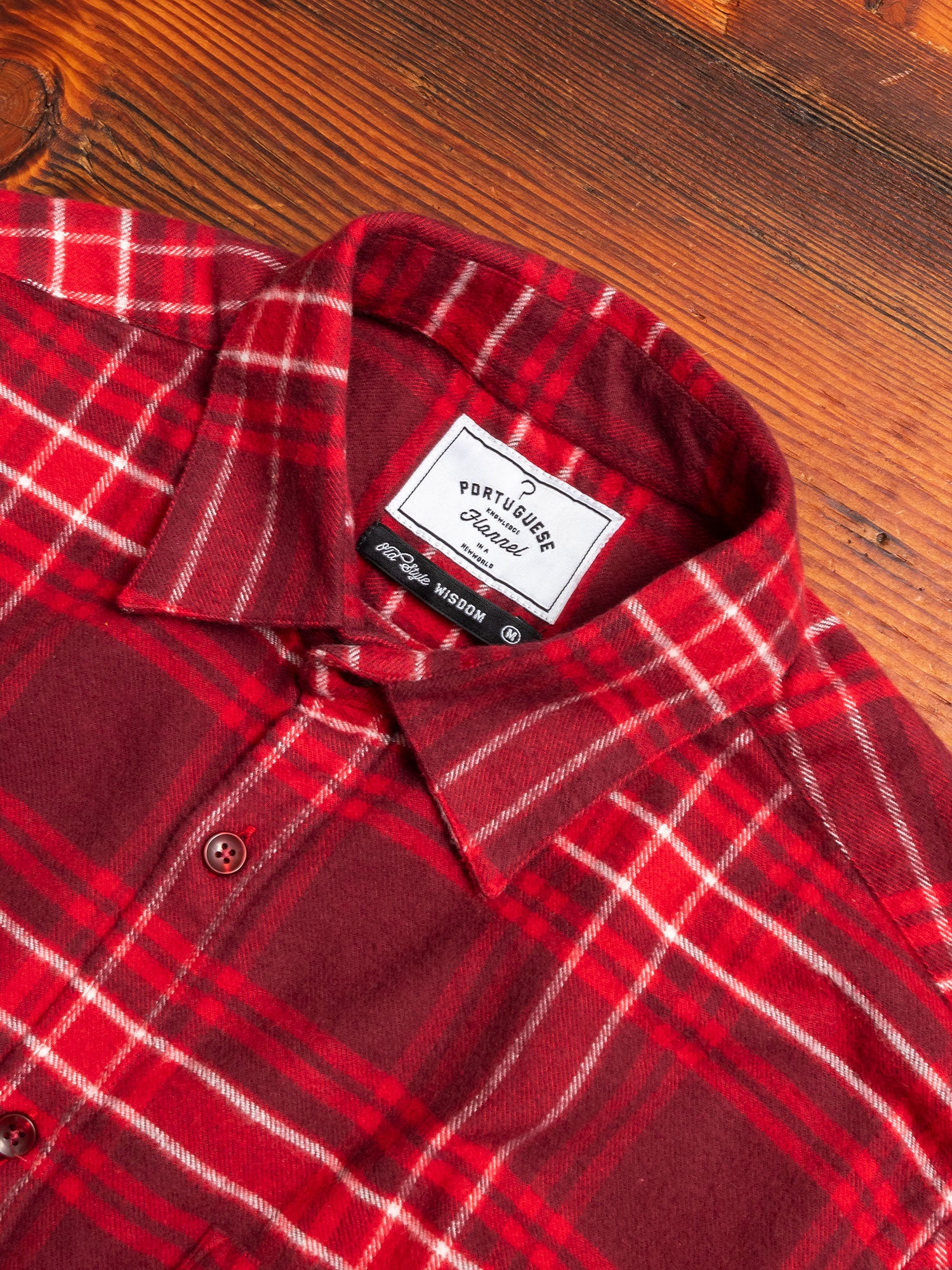 Redish Button-Up Shirt in Red – Blue Owl Workshop
