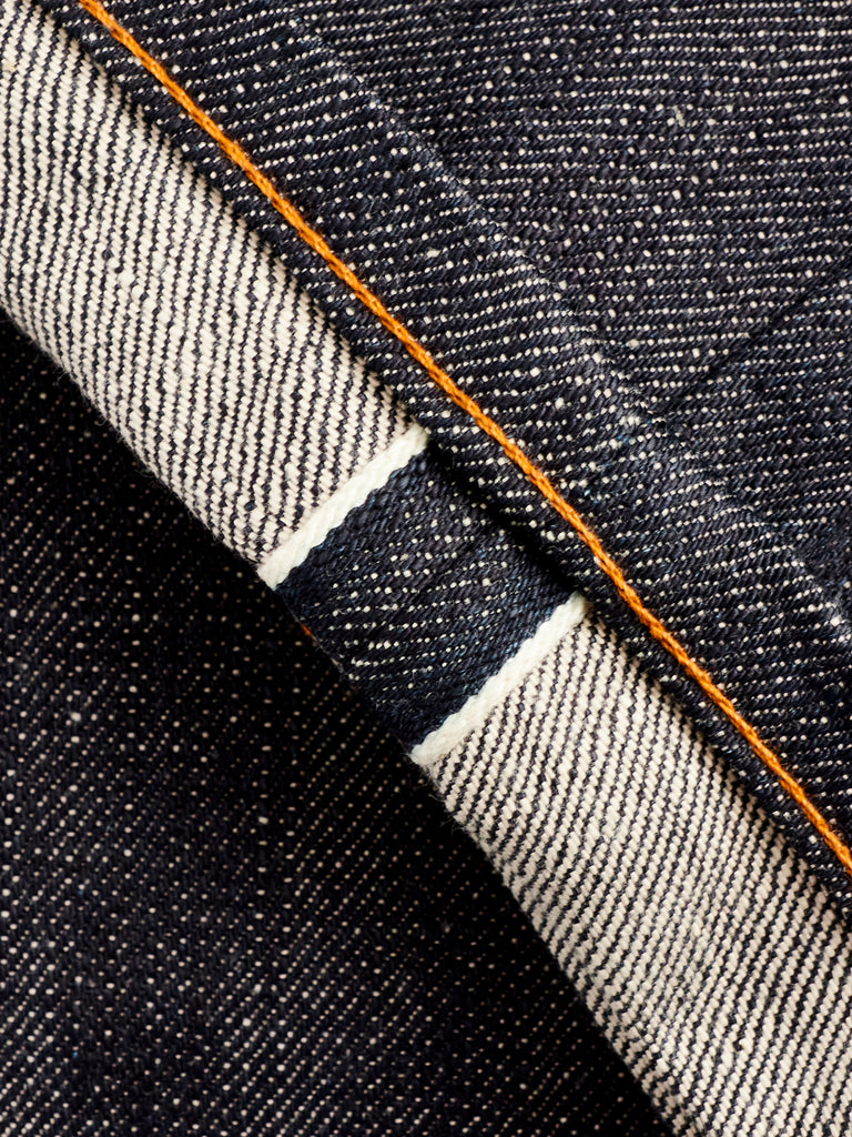"Sidewinder" 15.5oz Slub Selvedge Denim - Weird Guy Fit – Blue Owl Workshop