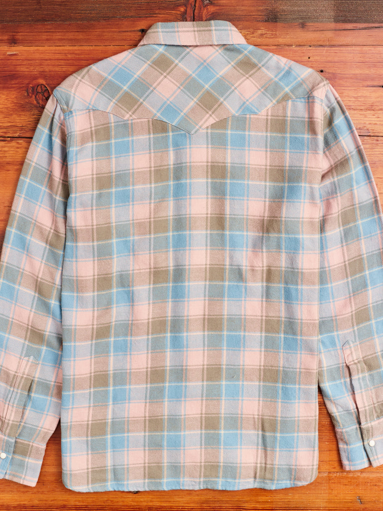 Washed Flannel Pearl Snap Shirt in Trout River – Blue Owl Workshop