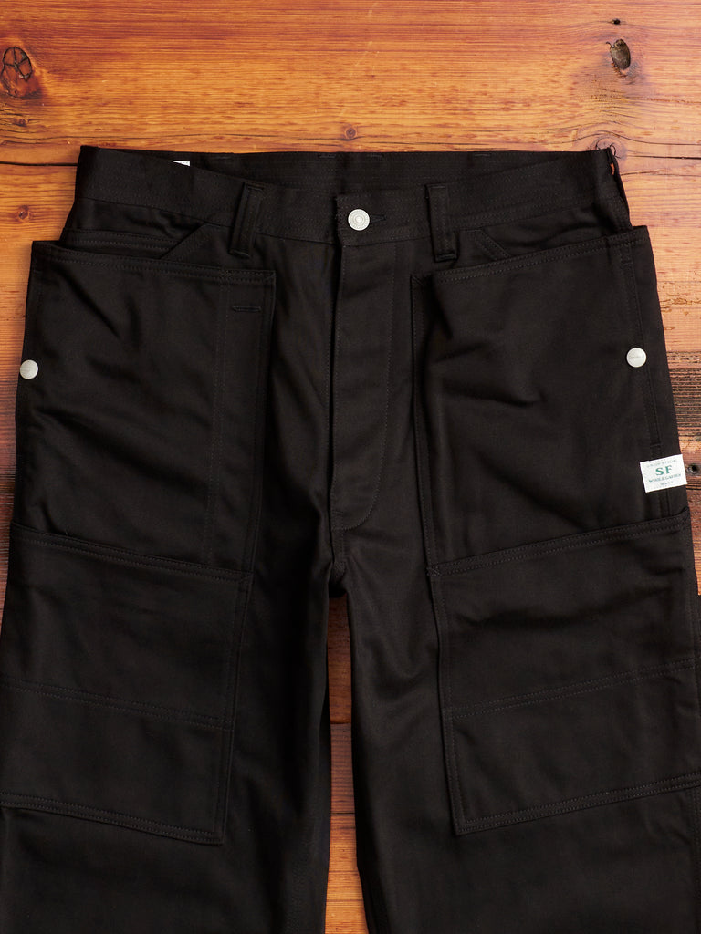 Fall Leaf Tough Pants in Black Work Satin – Blue Owl Workshop
