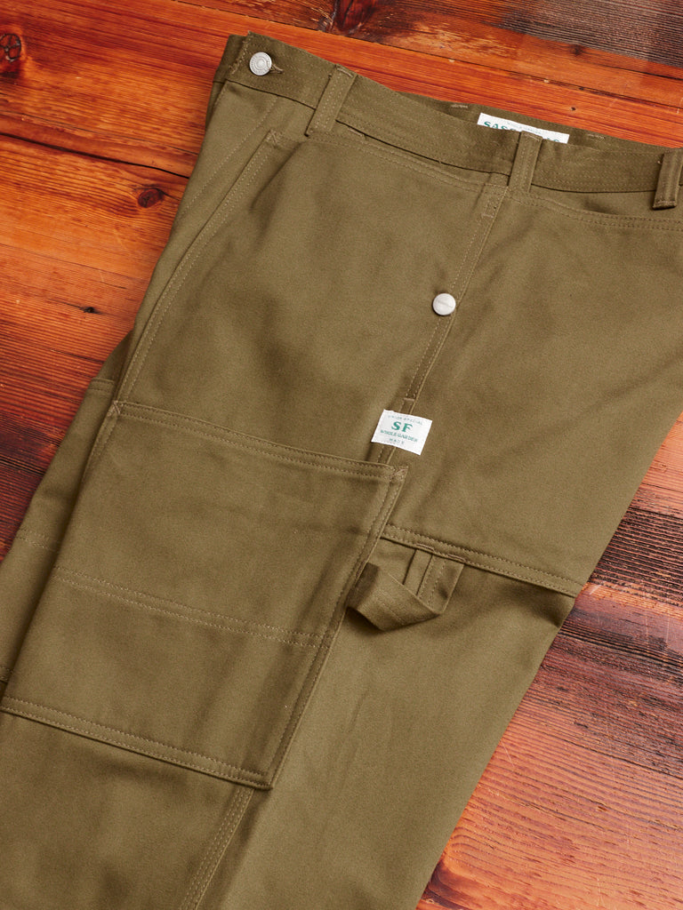 Fall Leaf Tough Pants in Olive Work Satin – Blue Owl Workshop