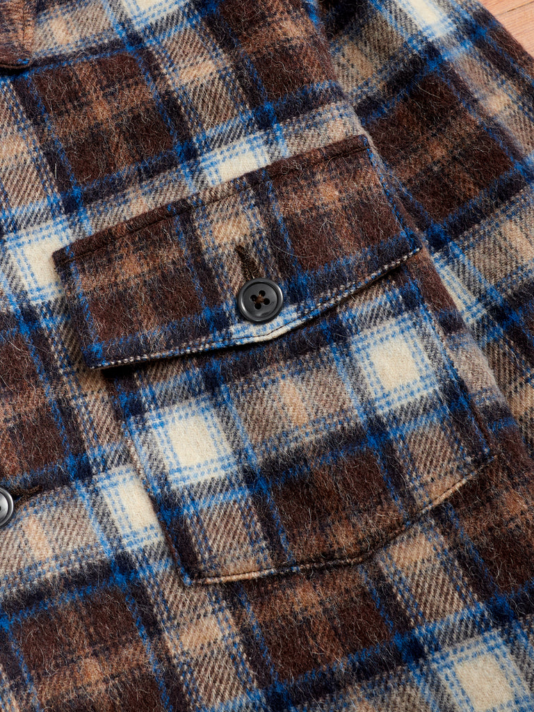 Wool CPO Shirt Jacket in Brown Plaid – Blue Owl Workshop