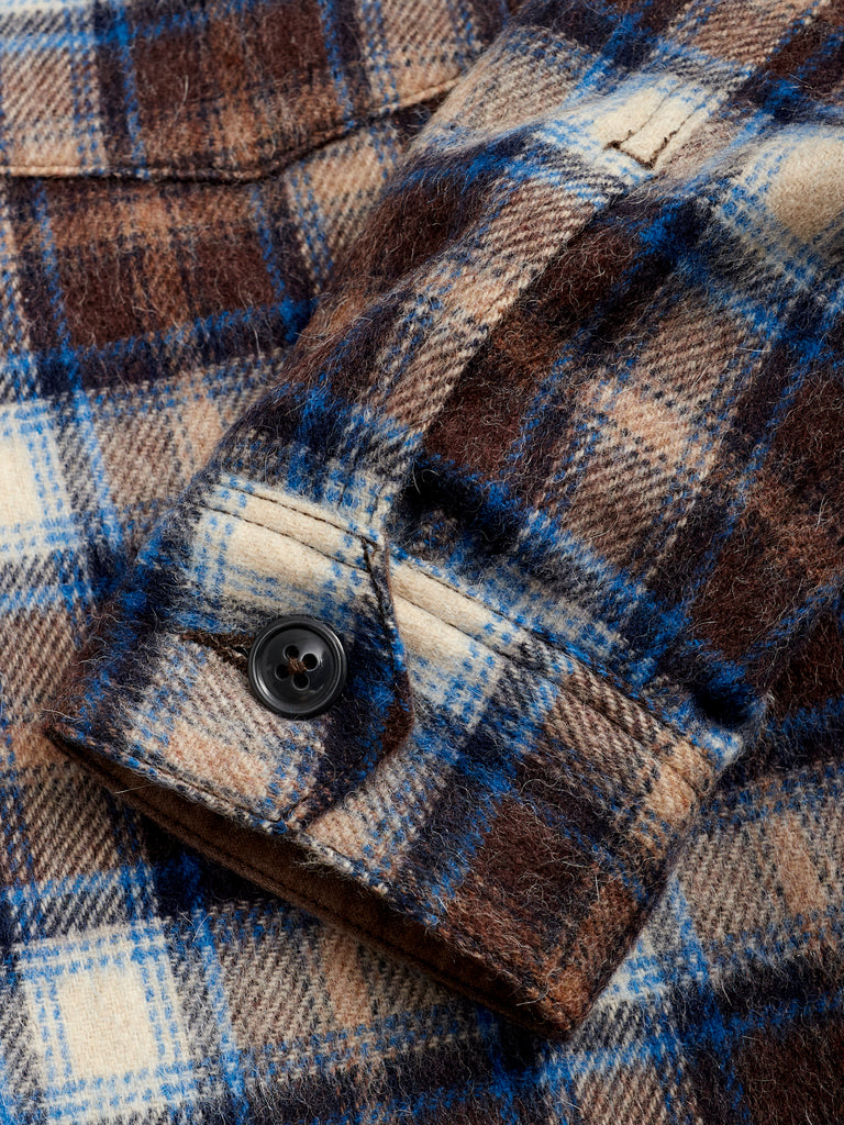 Wool CPO Shirt Jacket in Brown Plaid – Blue Owl Workshop