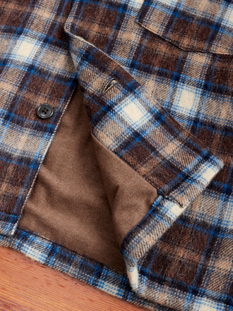 Wool CPO Shirt Jacket in Brown Plaid – Blue Owl Workshop