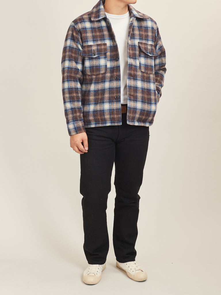 Wool CPO Shirt Jacket in Brown Plaid – Blue Owl Workshop