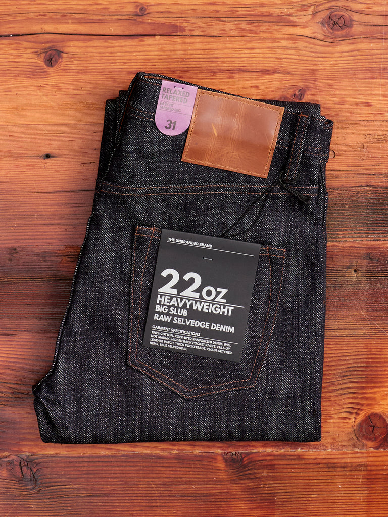 UB670 Big Slub 22oz Selvedge Denim - Relaxed Tapered Fit – Blue Owl ...