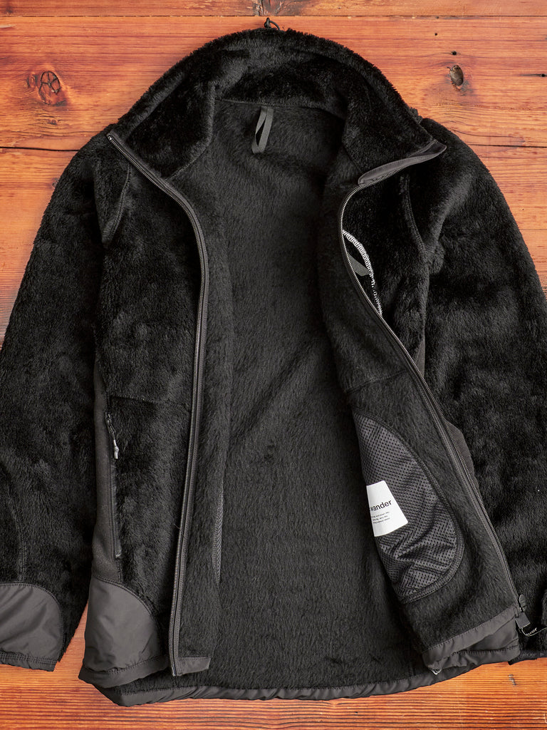 High Loft Fleece Jacket in Black – Blue Owl Workshop