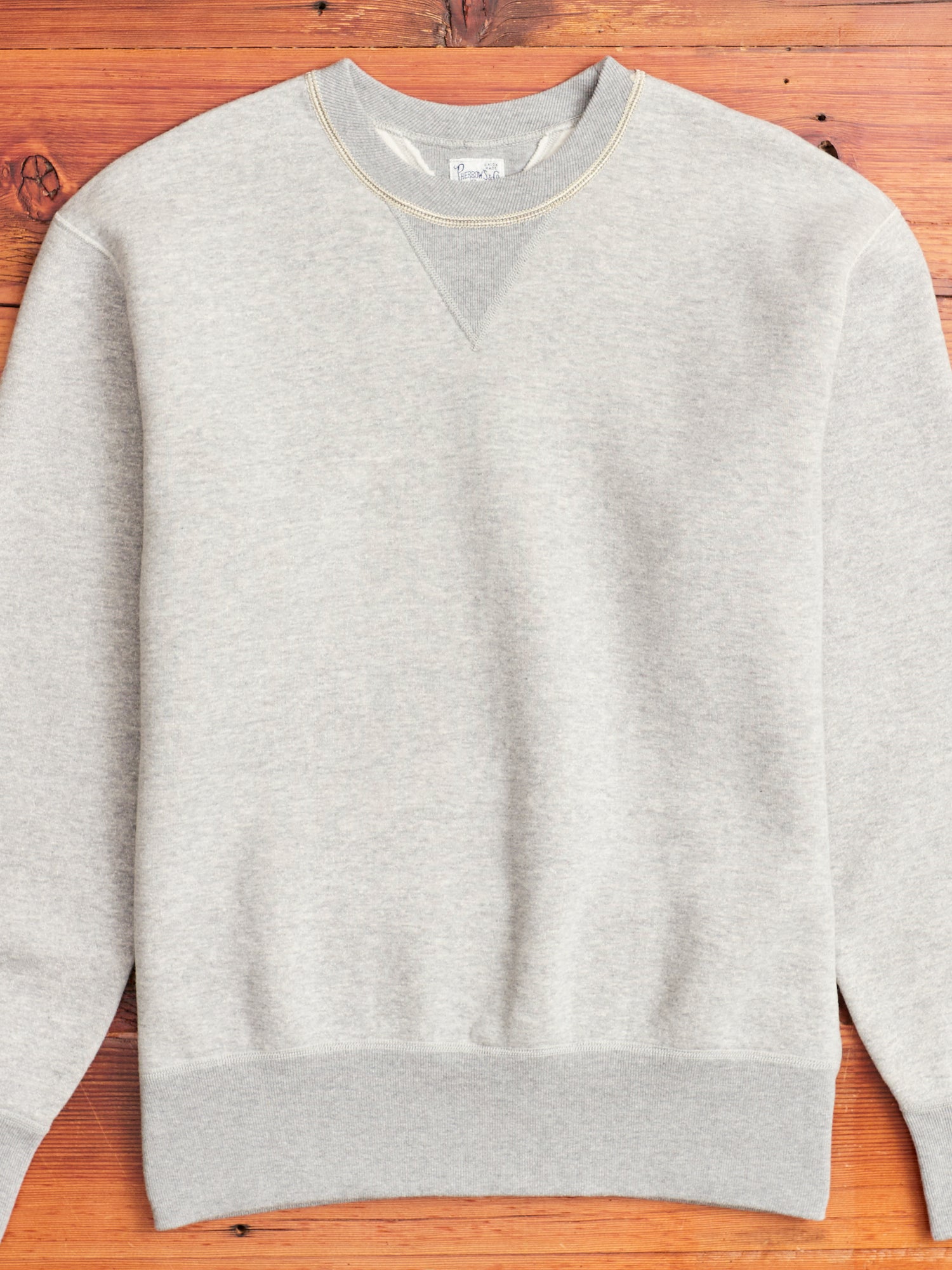 Loopwheel Crewneck Sweatshirt in Heather Grey – Blue Owl Workshop