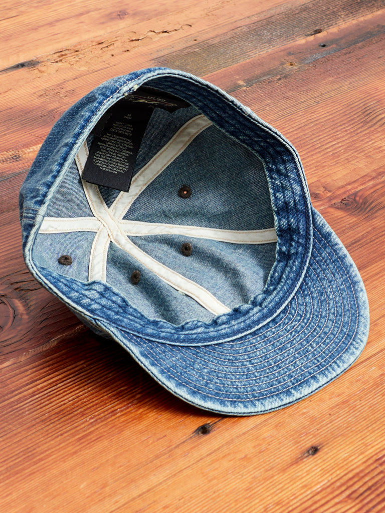 Denim Service Cap in Vintage Indigo – Blue Owl Workshop