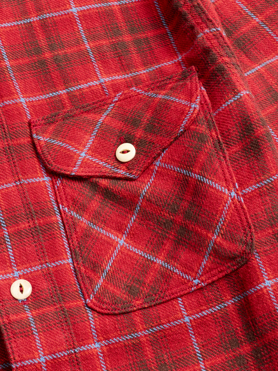 Wells Work Shirt in Rust Plaid – Blue Owl Workshop
