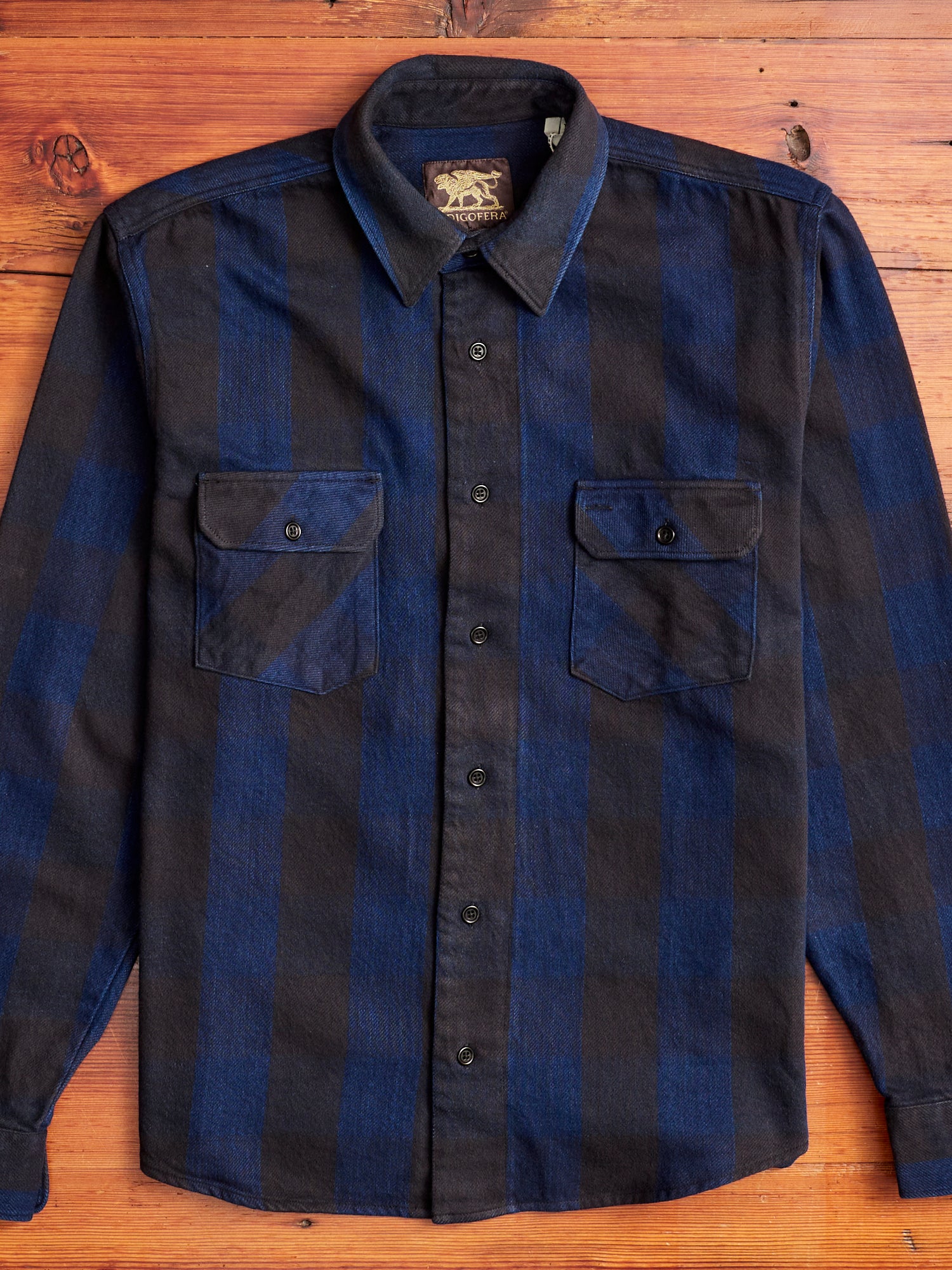 Norris Selvedge Flannel in Indigo/Black – Blue Owl Workshop