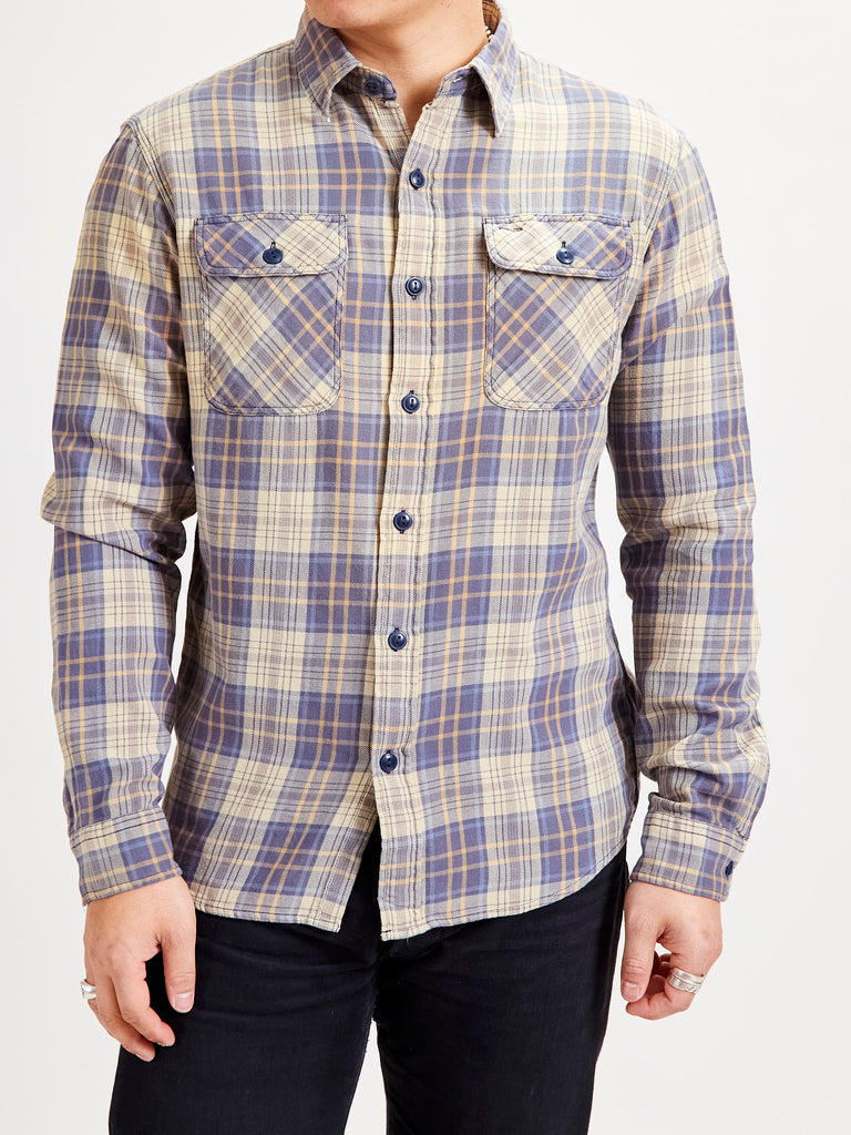 Matlock Work Shirt in Blue/Yellow – Blue Owl Workshop