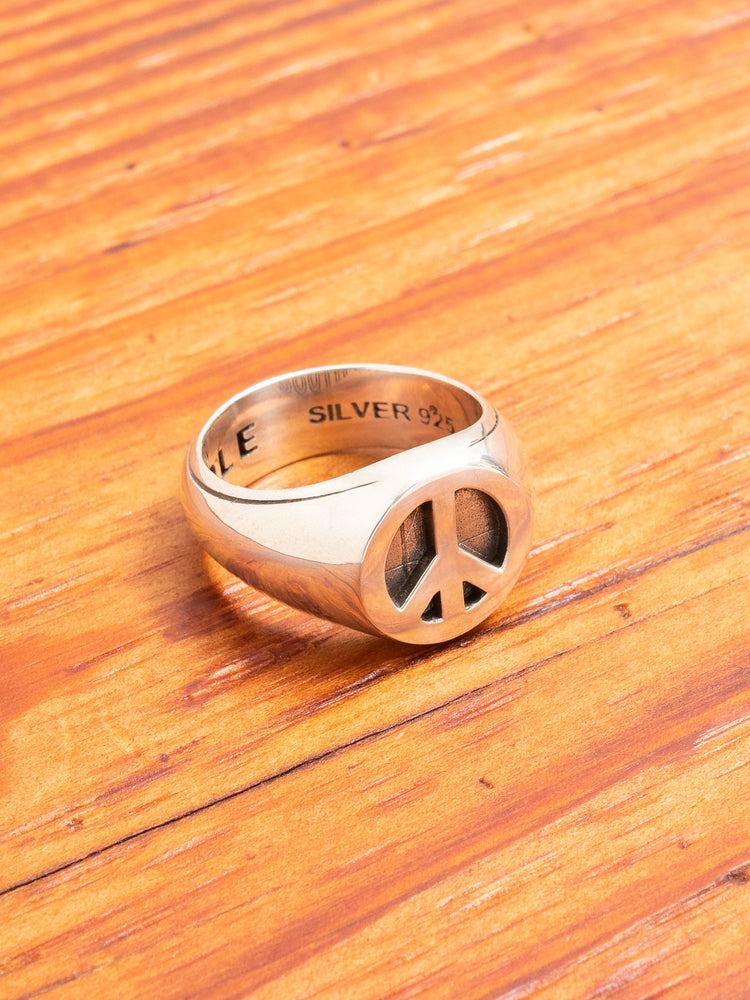 Peace Ring in Silver – Blue Owl Workshop